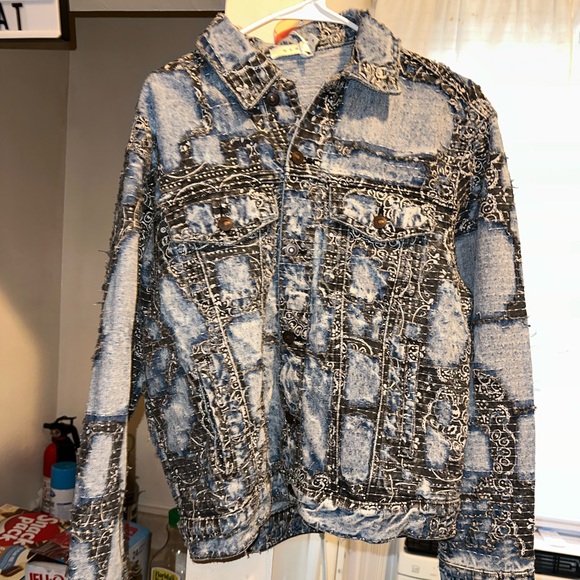 Jackets & Coats | Mnml Denim Paisley Jacket | Poshmark